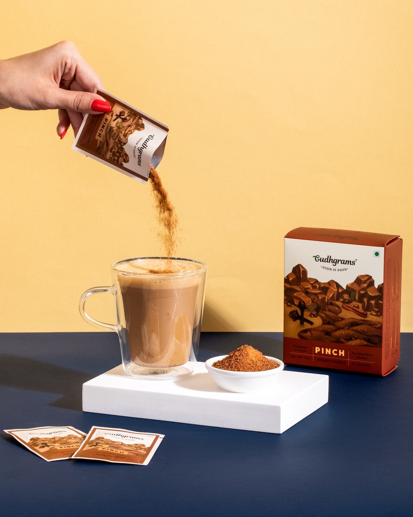 Flavoured jaggery powder dessert, replacing sugar Mithai | Pinch ...